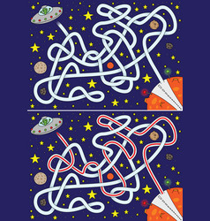 Alien space maze Royalty Free Vector Image - VectorStock