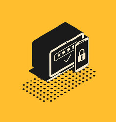 Isometric multi factor two steps authentication Vector Image