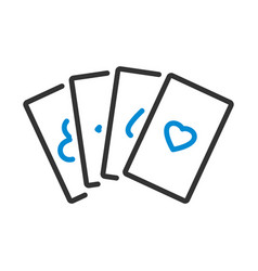 Playing cards symbols Royalty Free Vector Image