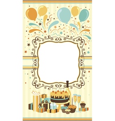 Celebration banner with gift boxes Royalty Free Vector Image