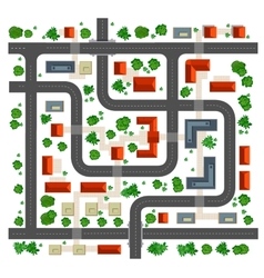 Map of a top view Royalty Free Vector Image - VectorStock