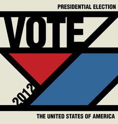 Retro vote stickers Royalty Free Vector Image - VectorStock