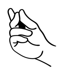 Finger snap Royalty Free Vector Image - VectorStock