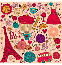 Paris background Royalty Free Vector Image - VectorStock