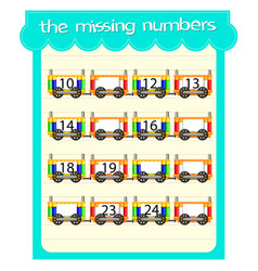 Game templates with missing numbers Royalty Free Vector