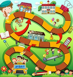 Activity and board Royalty Free Vector Image - VectorStock