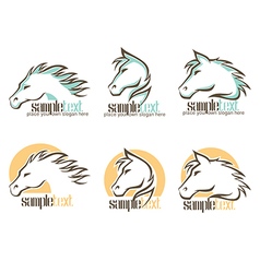 Grey horse Royalty Free Vector Image - VectorStock