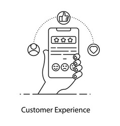 Customer experience Royalty Free Vector Image - VectorStock