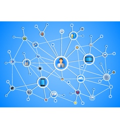 Lightbulb Network Royalty Free Vector Image - VectorStock