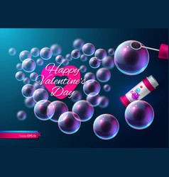 Shiny bubble heart Royalty Free Vector Image - VectorStock