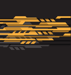 Abstract yellow orange grey cyber circuit no black