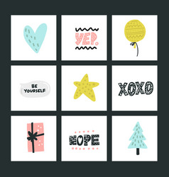 Lettering on romantic theme Royalty Free Vector Image