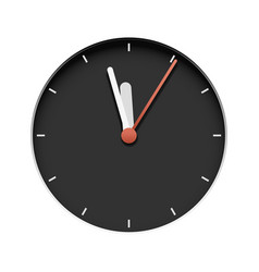 Telling time to the hour on yellow clock Vector Image