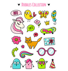 Doodle elements Royalty Free Vector Image - VectorStock