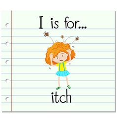Flashcard alphabet i is for igloo Royalty Free Vector Image