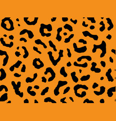 Seamless leopard fur pattern leopard background Vector Image