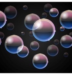 Soap bubble bursting Animation frames set in Vector Image