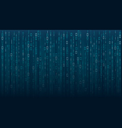 Stream of binary matrix code on full screen Vector Image