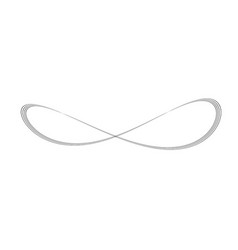 Infinity symbol multiple thin black lines Vector Image