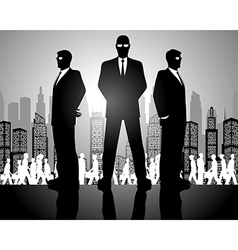 Portrait of three people Royalty Free Vector Image