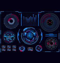 Graphical presentation computer panel monitor Vector Image