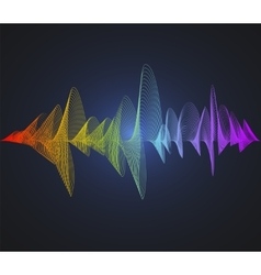 Rainbow colors vertical equalizer Royalty Free Vector Image