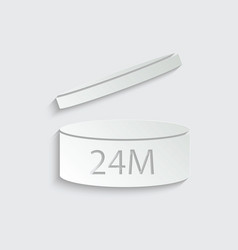 Period after opening symbol 12m icon Royalty Free Vector