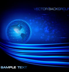 Sphere circle binary code icon Royalty Free Vector Image