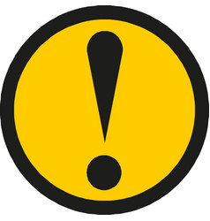 General hazard symbol sign warning sign Royalty Free Vector