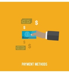 Payment methods concept Royalty Free Vector Image