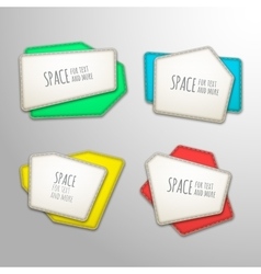 Patch banners Royalty Free Vector Image - VectorStock