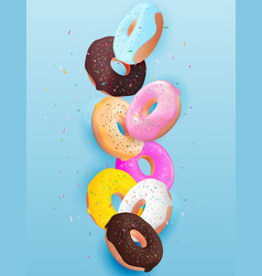 Abstract donut background Royalty Free Vector Image