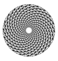 Circle op art pattern Royalty Free Vector Image
