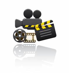 Video and audio icon set Royalty Free Vector Image