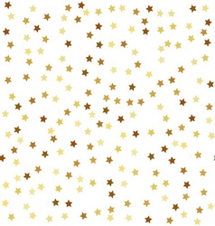 Gold star seamless pattern Royalty Free Vector Image
