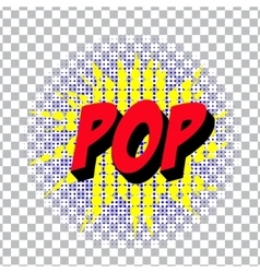 Retro cartoon explosion pop art comic smash symbol
