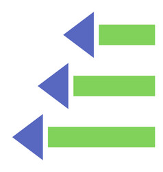 Three arrow right Royalty Free Vector Image - VectorStock