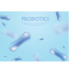 Probiotics types poster Royalty Free Vector Image