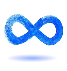 Dotted infinity symbol Royalty Free Vector Image