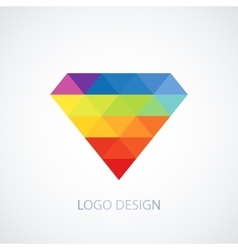 Diamond colorful logo Royalty Free Vector Image