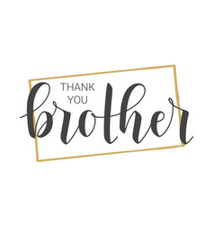 Handwritten lettering happy brothers day Vector Image