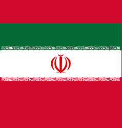 Iranian triangle flag hanging Royalty Free Vector Image