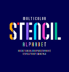 Continuous line font inline alphabet Royalty Free Vector