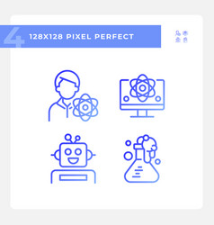 Everyday schedule and routine gradient linear Vector Image