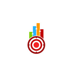 Data target logo icon design Royalty Free Vector Image