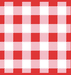 Seamless classic red table cloth texture Vector Image