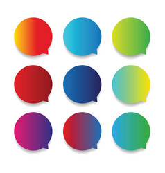 Colorful 3d button collection elements for modern Vector Image