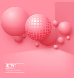 Abstract floating spheres background Royalty Free Vector