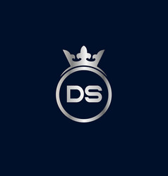 Initial letter ds logo template design Royalty Free Vector