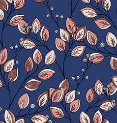 Seamless Floral Pattern Hand Drawn Floral Texture Vector Image